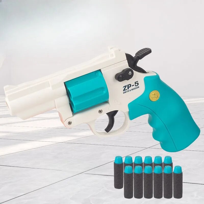 Игрушечный револьвер ZP-5 с мягкими пулями