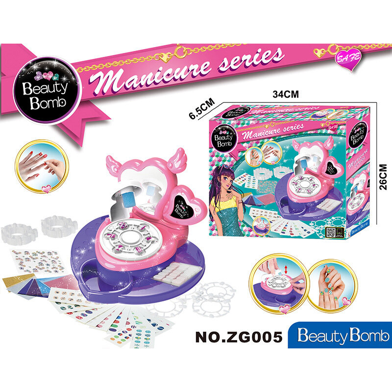 Набор детской косметики для ролевых игр, туалетный столик и маникюрный столик, подарочная коробка с игрушками для макияжа для девочек-принцесс.