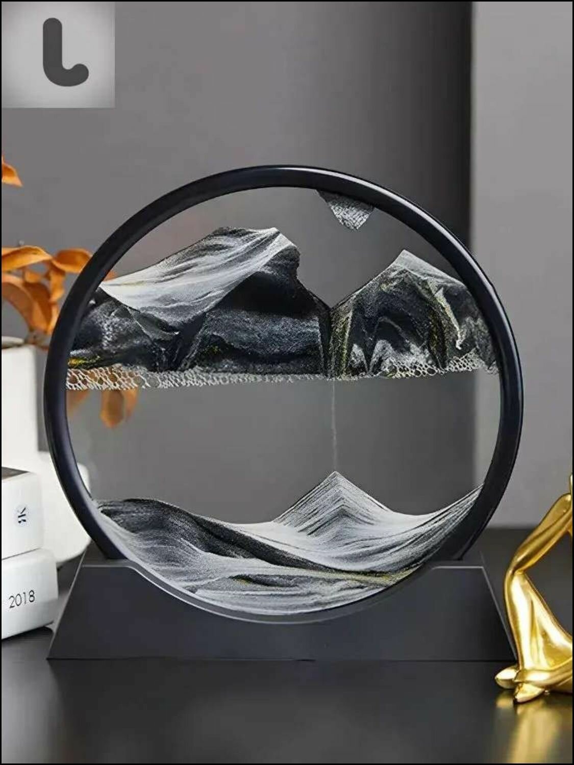 Картина песочная интерьерная 3D антистресс, Креативная статуэтка, искусство разжатия песочных часов, песчаная живопись