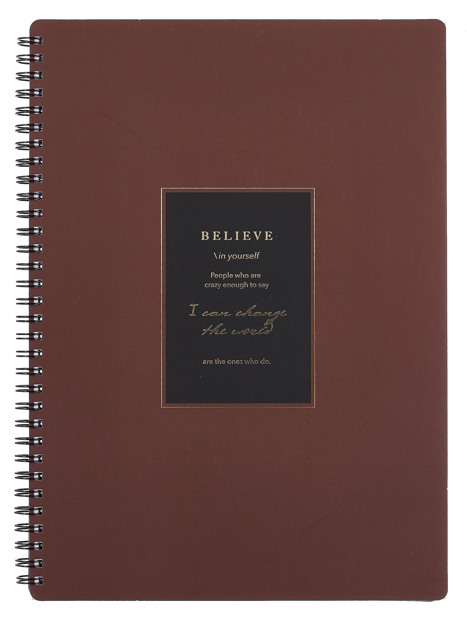 Тетрадь общая «Believe. Коричневая рамка», 96 листов в клетку, А4 - Be Smart