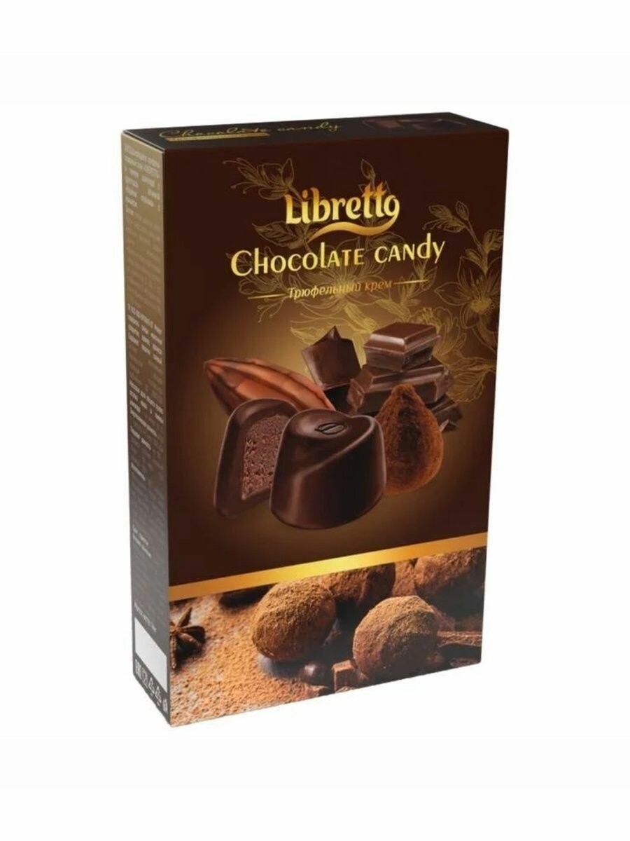 Конфеты "Libretto" в тёмном шоколаде с трюфельным кремом 144 гр 1шт
