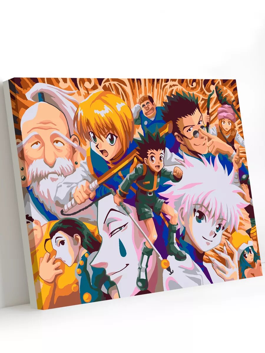 Картина по номерам на холсте с подрамником 40х50 см Хантер х Хантер Hunter x Hunter