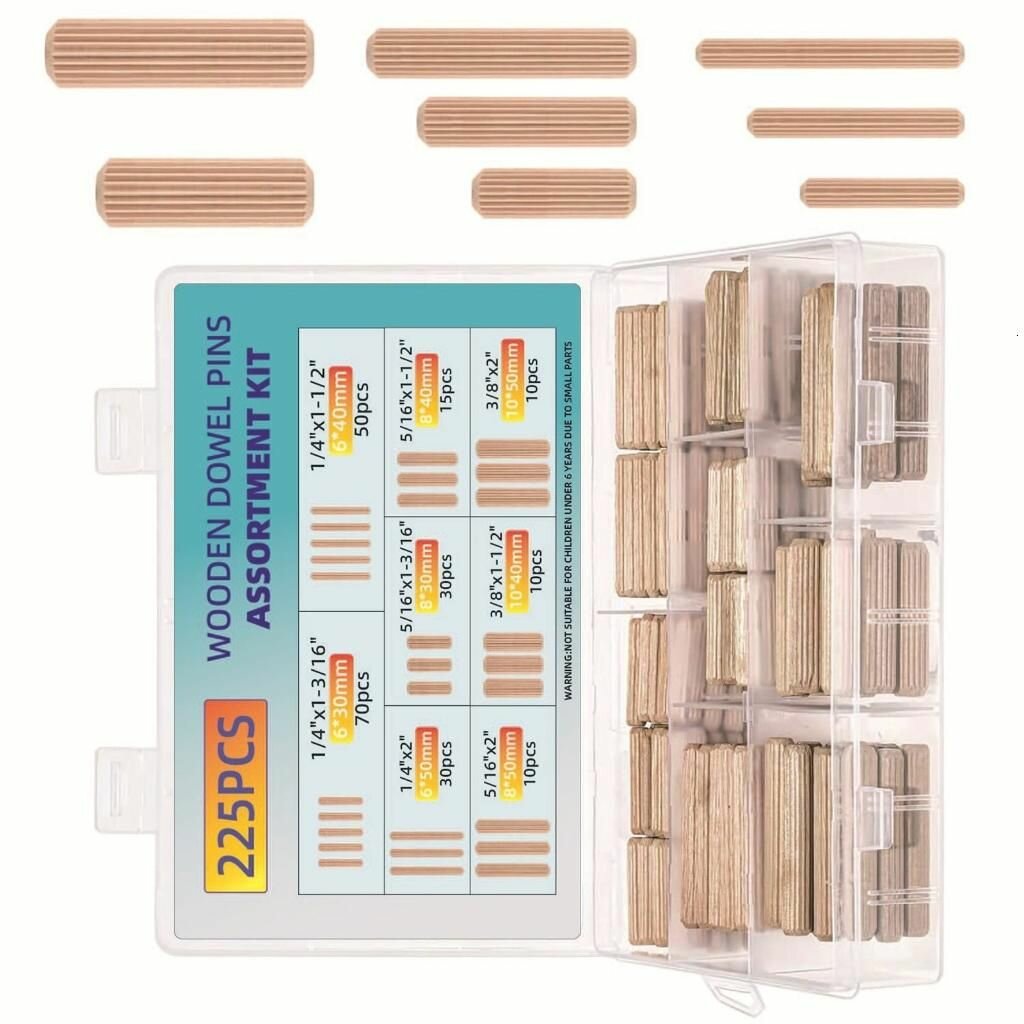 225 шт. Деревянные шканты