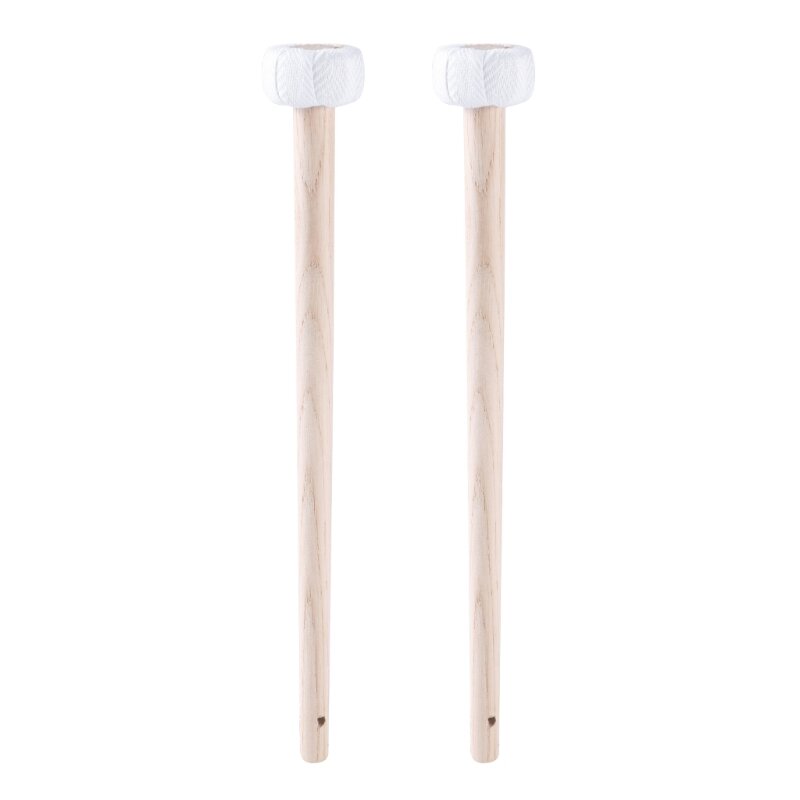 1 Пара Инструментальных Принадлежностей Барабанный Молоток, Перкуссия с Хлопчатобумажной Льняной Головкой, Ударный Молоток, Литавры для Барабана