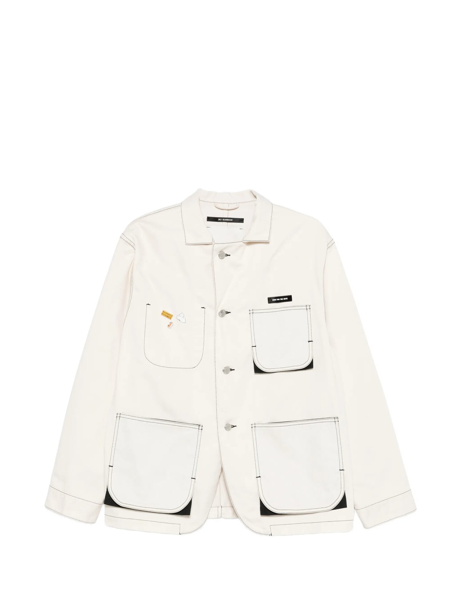 Пальто Contrast stitching pocket coat