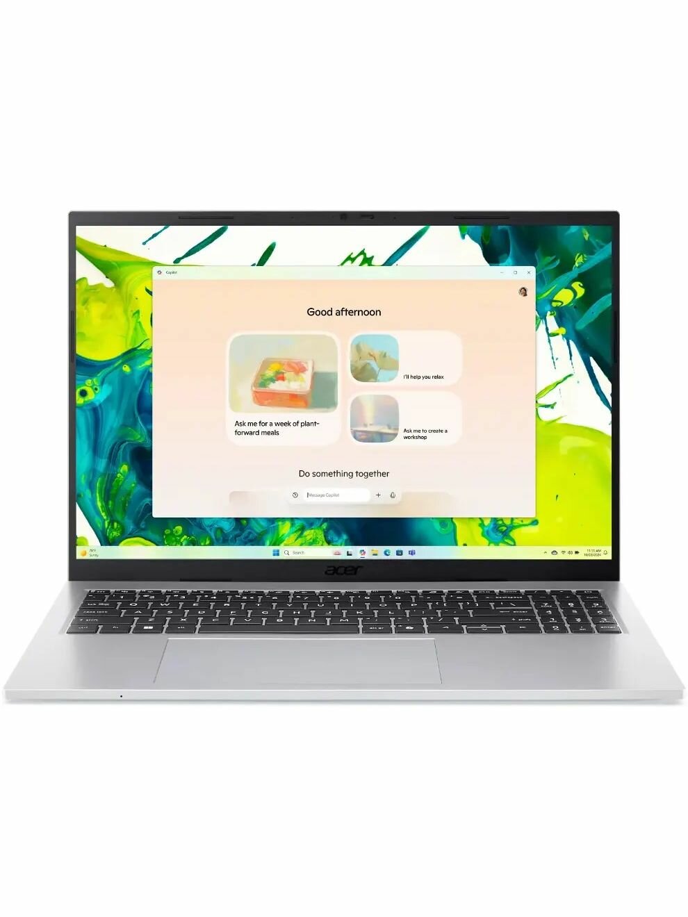 Ноутбук Acer Aspire Go AG16-71P серебристый 16" WUXGA, IPS, Core 5 120U 16GB/SSD 1TB Intel UHD Graphics без ОС