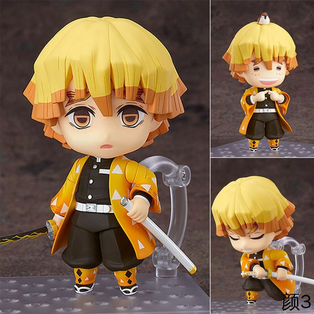 Фигурка Клинок рассекающий демонов Зеницу Агацума / Demon Slayer Zenitsu Agatsuma Подарки для болельщиков (10 см) 1334