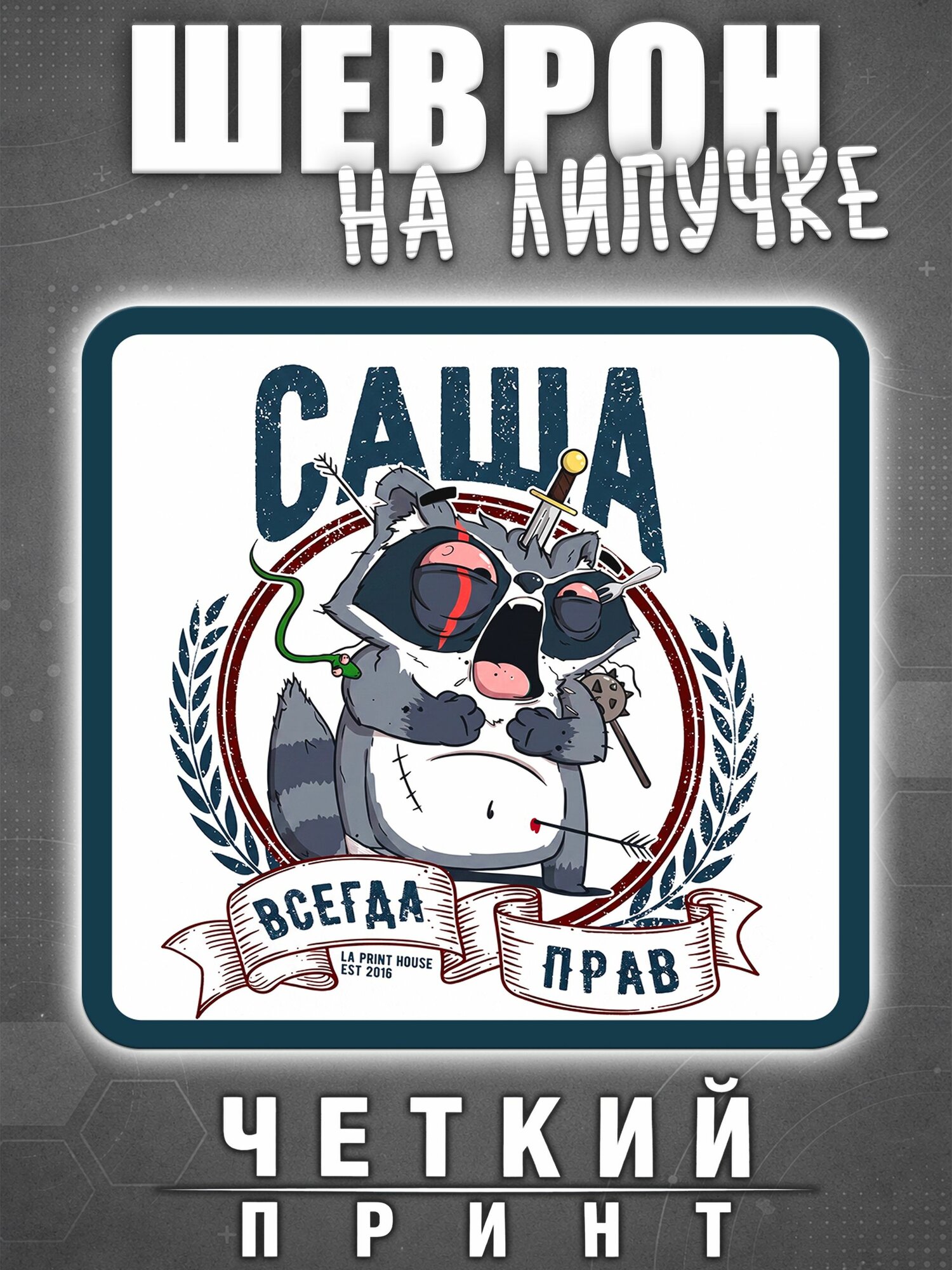 Шеврон Саша всегда прав