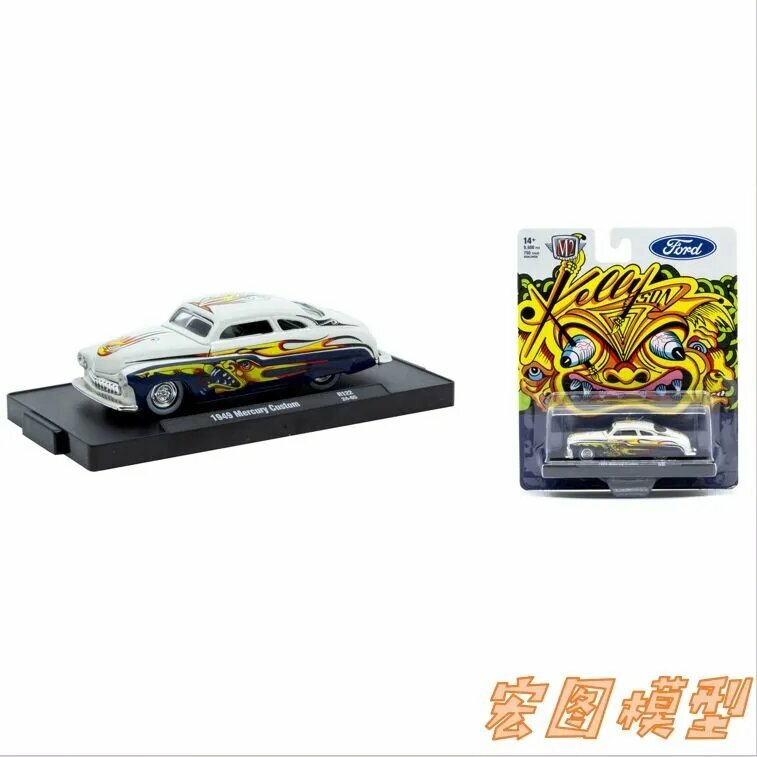 Машинка M2 Machines 1:64 1949 Mercury Custom Die-cast Alloy Model Collection Toy Children Gifts