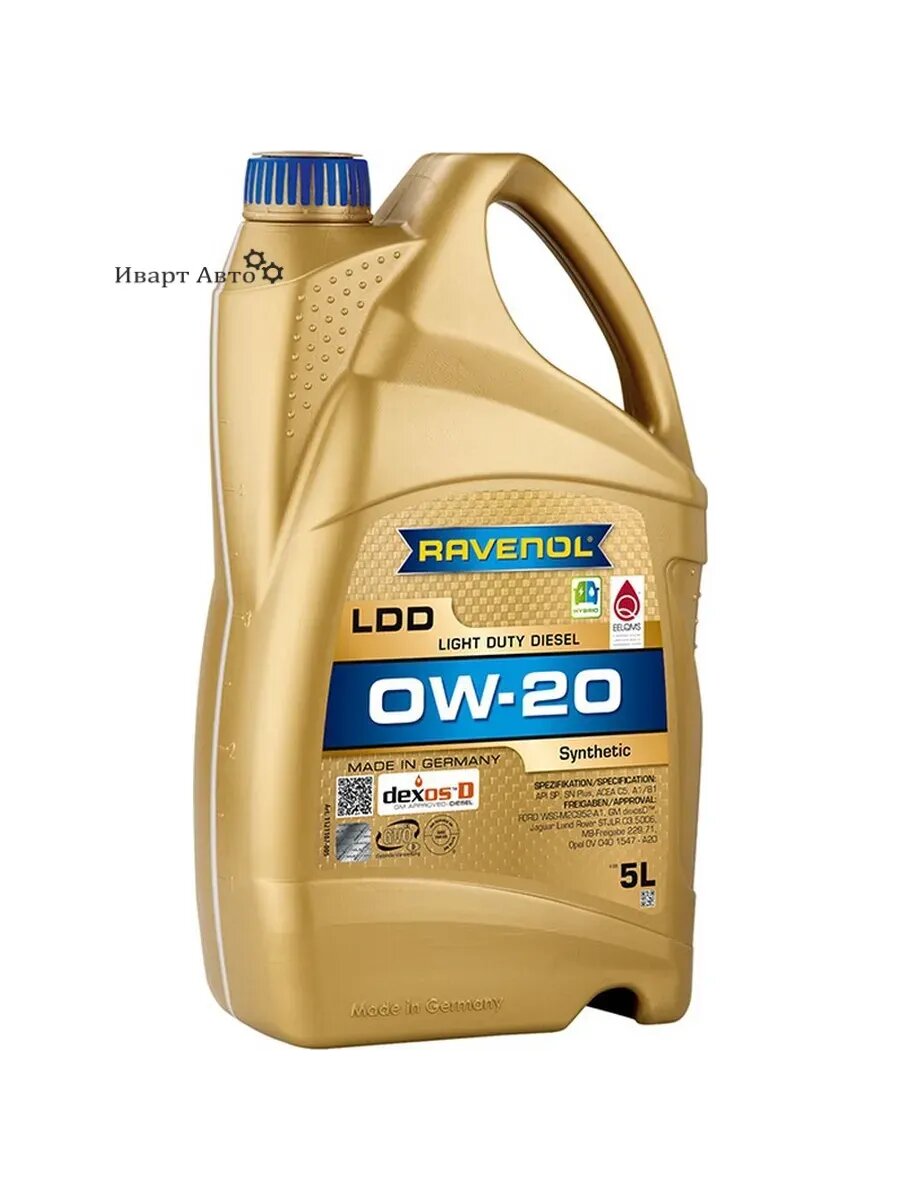 Ravenol Ldd Light Duty Diesel Sae 0W-20 (5Л) 112110700501999