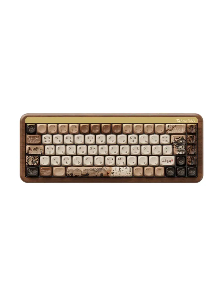 Akko MU01 Mountain Seclusion Rosewood, коричневый, игровая беспроводная клавиатура
