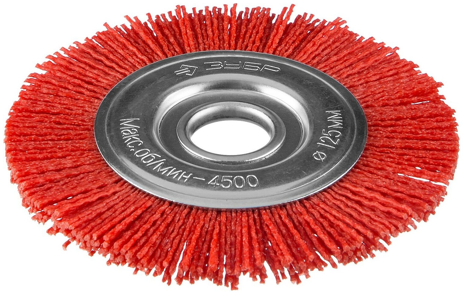 ЗУБР Ø 125 мм, щетка дисковая для Угловая шлифовальная машина (болгарка) 35160-125 Профессионал