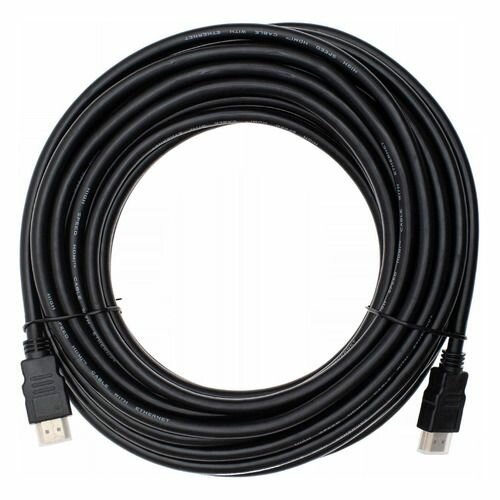 Кабель аудио-видео Cactus CS-HDMI.1.4-7, HDMI (m) - HDMI (m) , ver 1.4, 7м, GOLD, черный