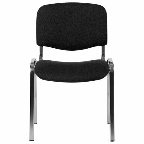 Стул для персонала и посетителей Samson изо Ткань Хромированный каркас/Ткань черная С-11, В-14