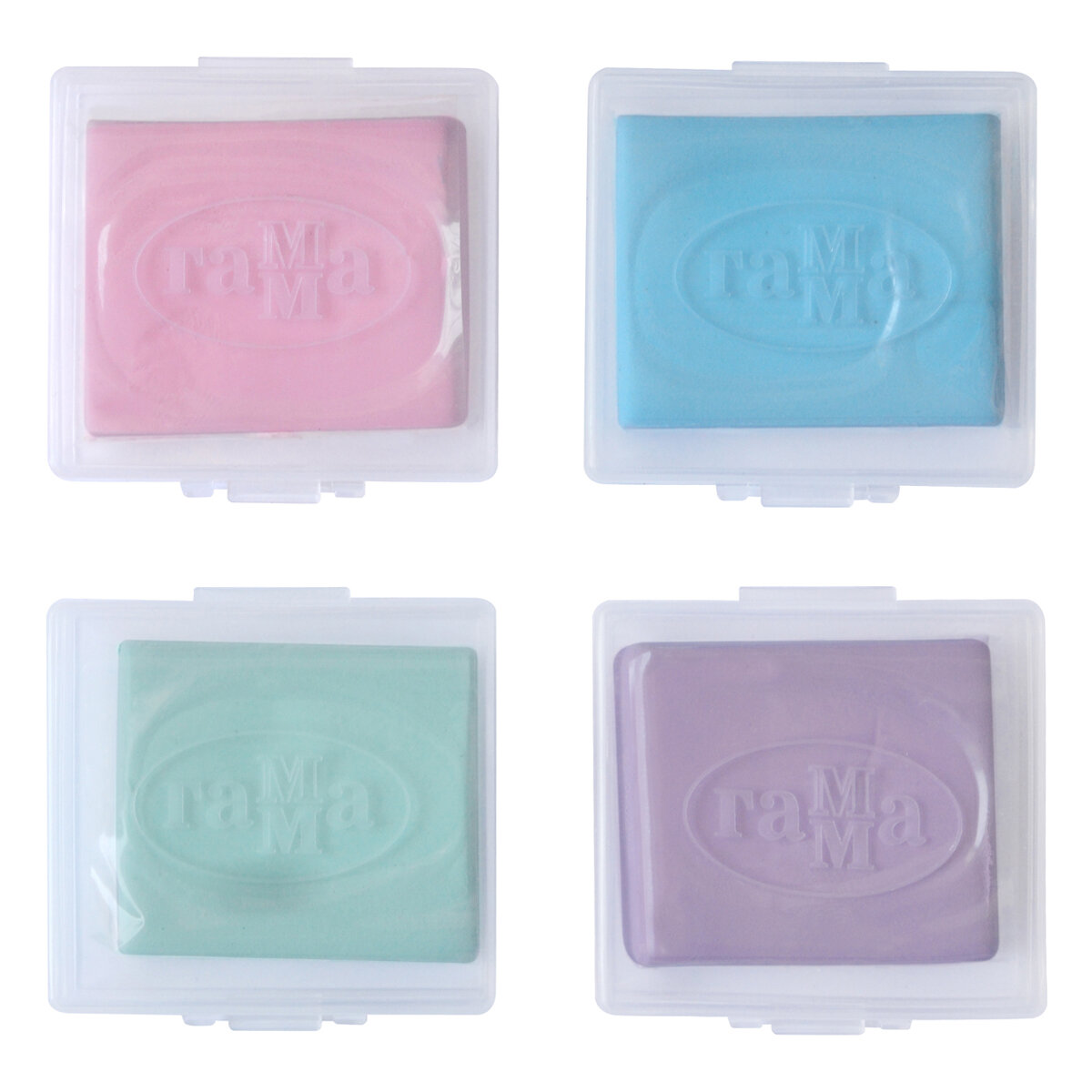 Ластик-клячка студия 40х35х10мм ассорти пластиковая уп-ка