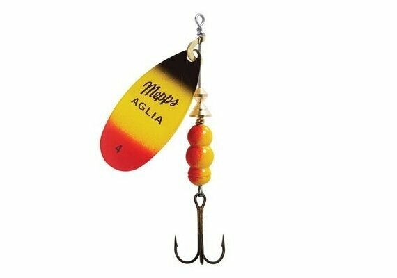 Блесна вращающаяся Mepps AGLIA FLUO, 4. Furia, комплект из 1 штуки