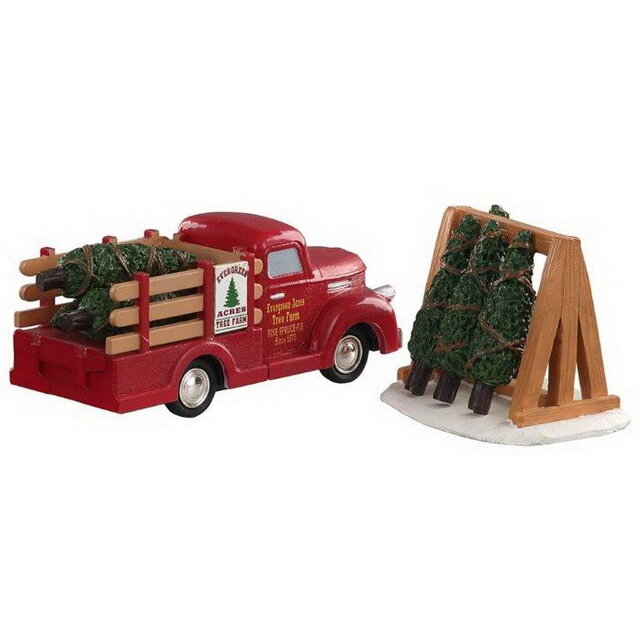 Набор фигурок Доставка новогодних елок 10 см, 2 шт, Lemax, 93423-lemax