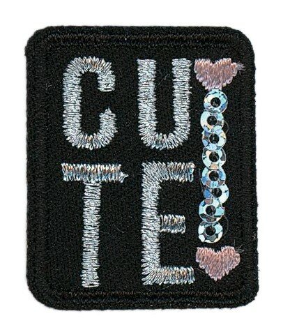 HKM 35909/1SB Термоаппликация "Милаха с пайетками", 4.2 x 6.9 см