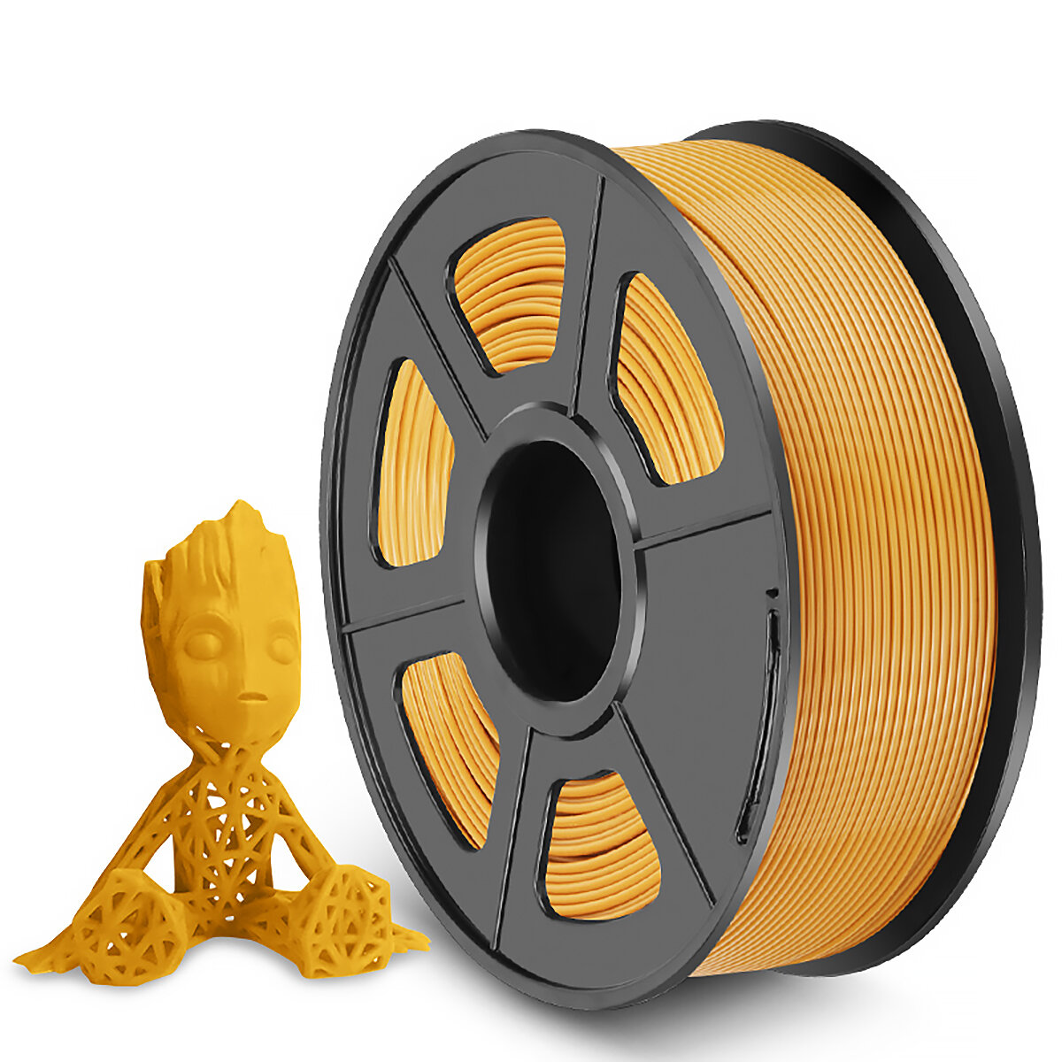 Филамент NV PRINT PLA+ Gold "Золотой" для 3D печати диаметр 1.75мм масса 1 кг