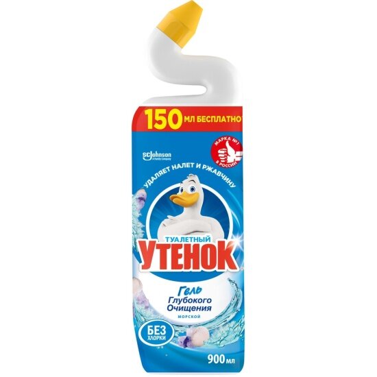Чистящее средство Туалетный Утенок Морской, 900 мл