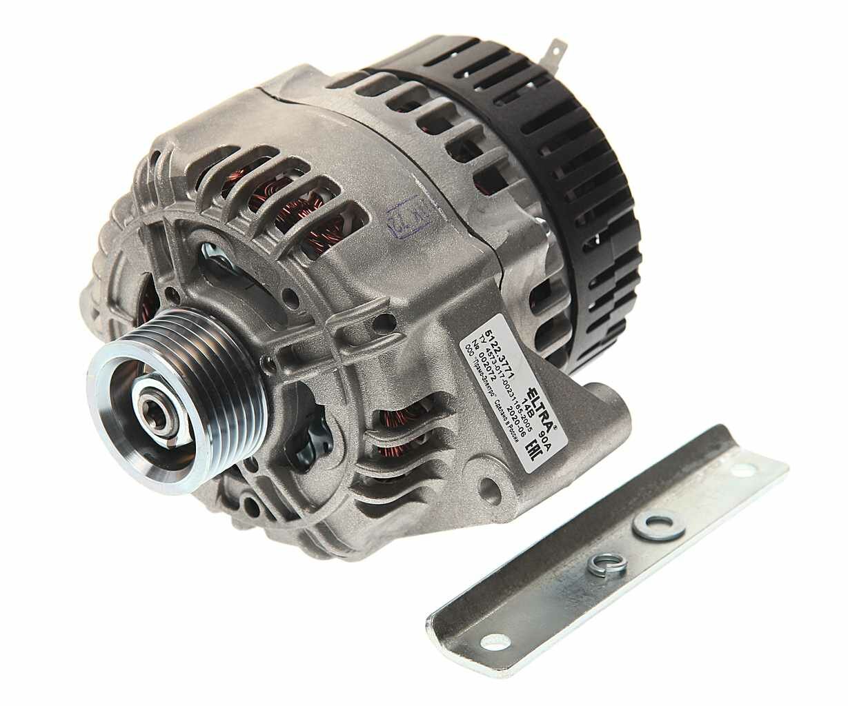 Генератор ГАЗ-31029,3110,3302, УАЗ дв. ЗМЗ-405,406,409 14В 90А, 5122.3771 Т, ELTRA