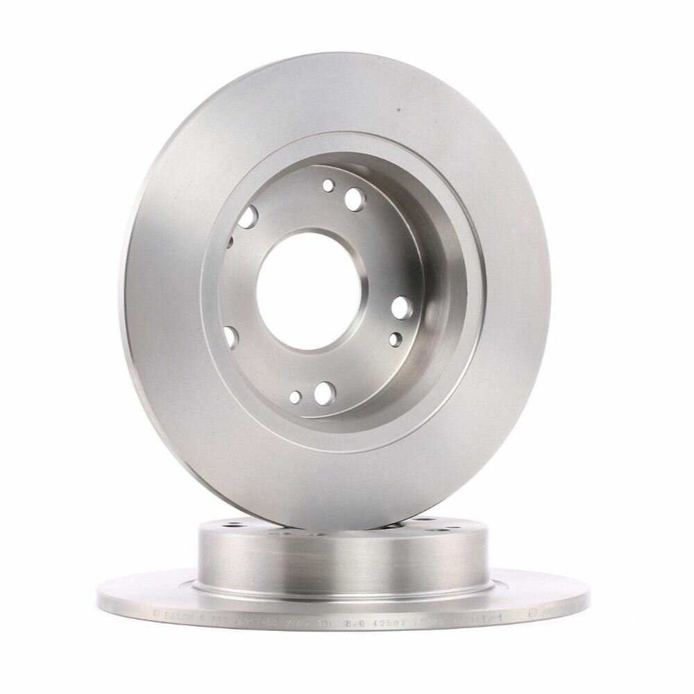 Тормозной диск Bosch 0986479451, задний, для Honda Civic, серый чугун