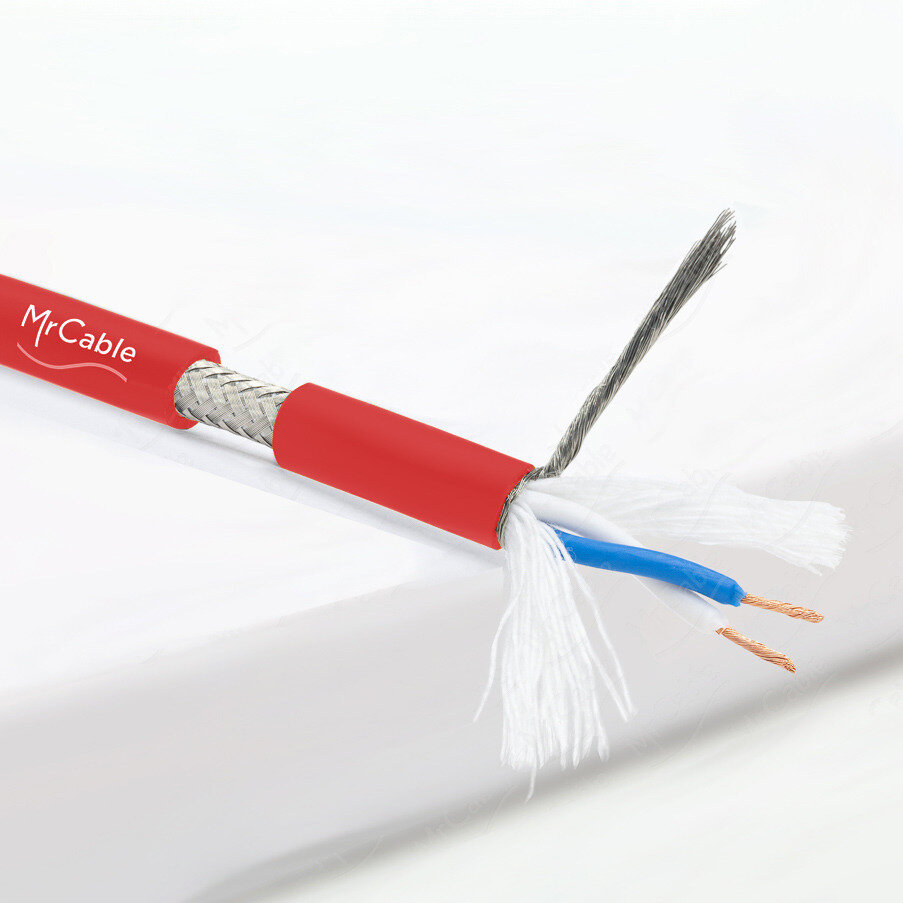 Кабель микрофонный в нарезку MrCable VULCAN P23 Red, 1 м