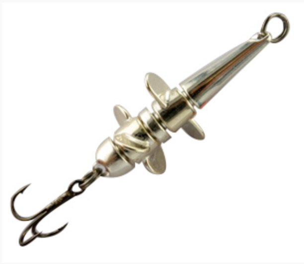 Вращающая блесна из латуни Девон RB (Русская Блесна) Стрекоза 16г -01, 46mm