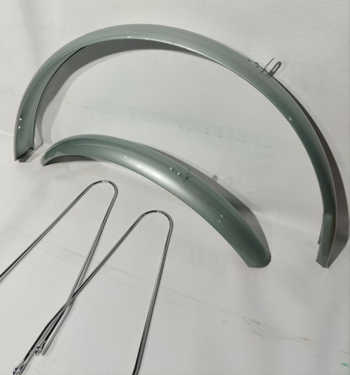 Крылья 24 для дорожного велосипеда без крепежа/серебристый