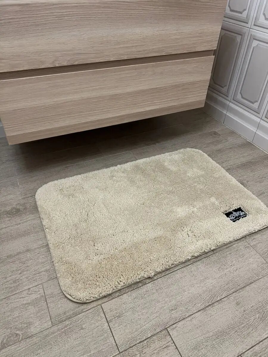 Коврик Natali's Carpets на пол, для ванной и туалета Микрофибра 40х60 см
