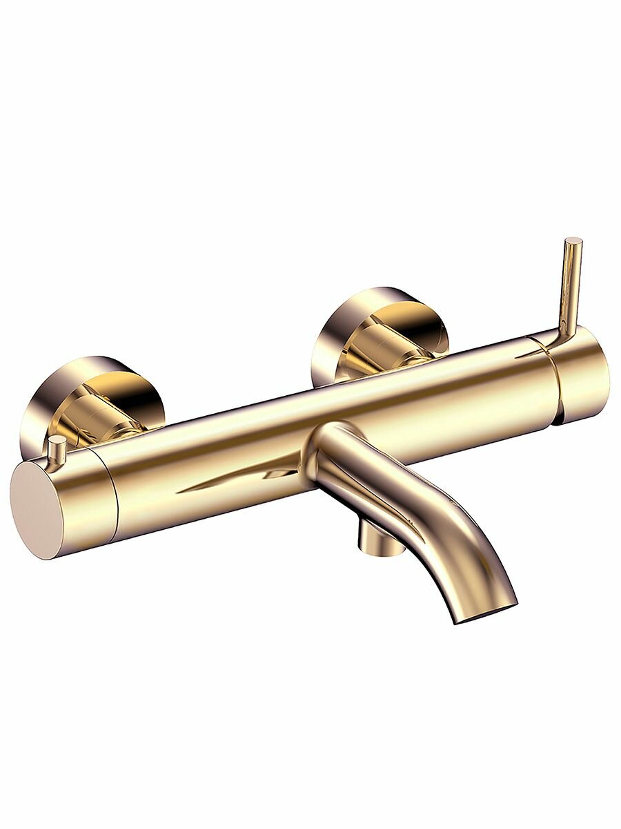 Смеситель для ванны, глянцевое золото, AQUAme AQM6212GG Siena