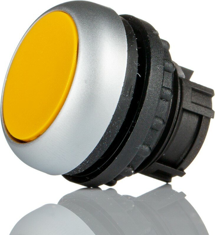 Головка кнопки Eaton без фиксации, цвет желтый, модель M22DY216598