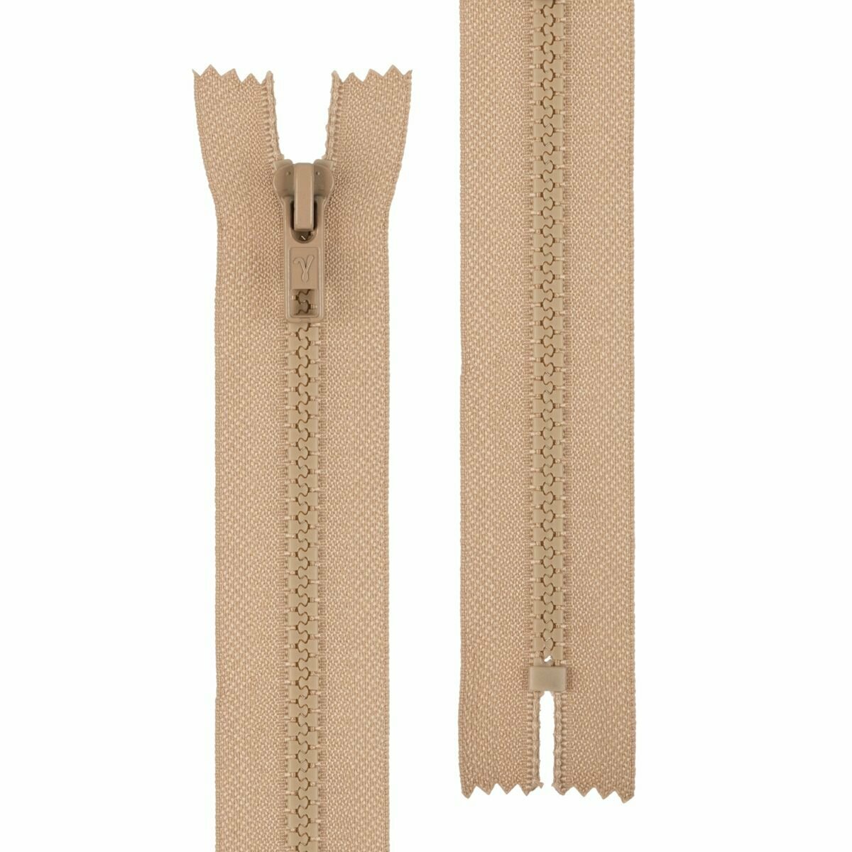 Молния трактор "GAMMA" тип 5 G3051 18 см 10 шт неразъёмная однозамковая №298 св. бежевый