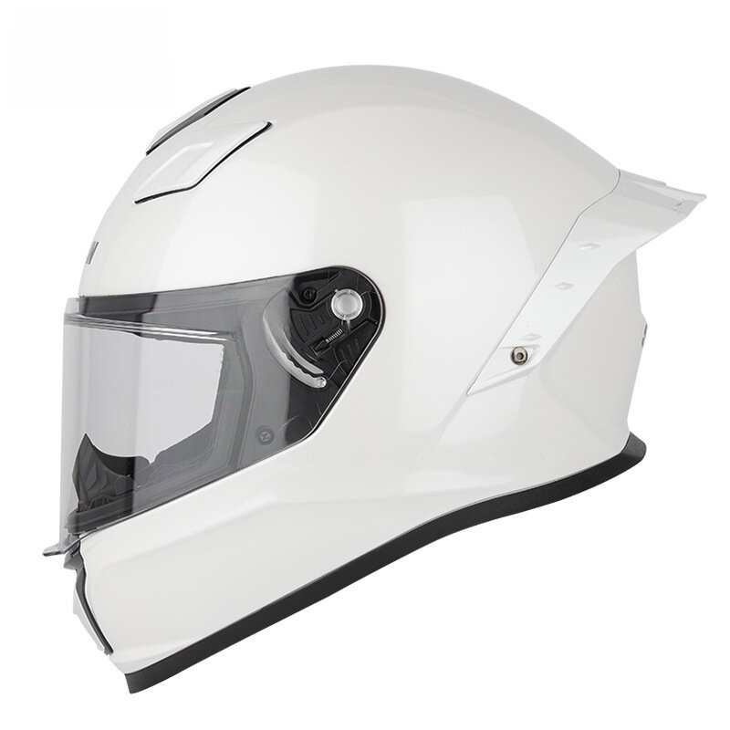 Шлем SOMAN F1, гоночный, жемчужно-белый