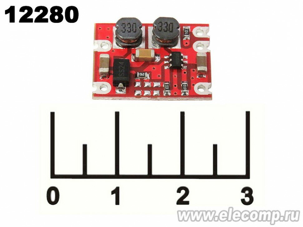 Преобразователь DC/DC вход 3-15V/выход 3.3V 0.6А S09 (повышающий/понижающий)