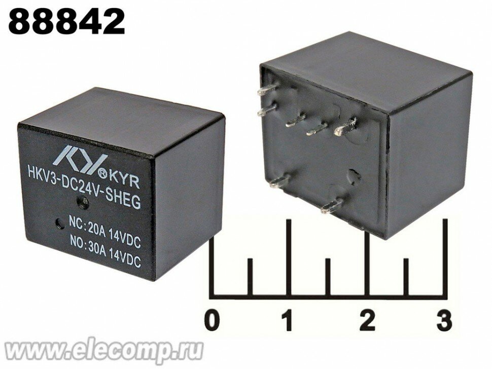 Реле =24V 20A/14VDC HKV3-DC24V-SHEG