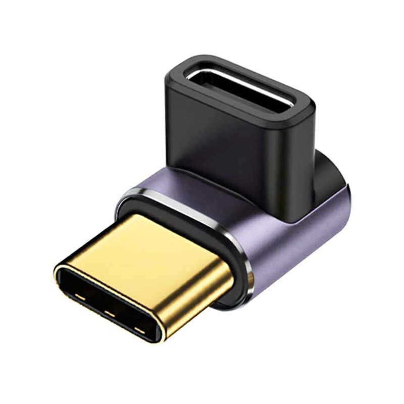 USB-C адаптер 40 Гбит/с, удлинитель USB-C на 90 градусов, PD 100 Вт, быстрая зарядка для Steam Deck Switch, ноутбука и MacBook.
