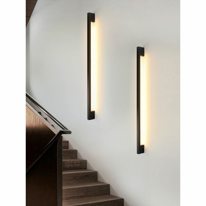 Скандинавская спальня гостиная led line light минималистичный настенный светильник в скандинавском стиле