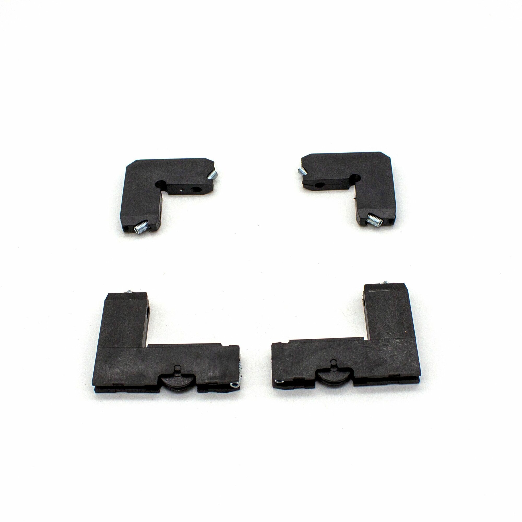 Уголки для раздвижной сетки Комплект 6 шт с роликом + 6 шт без роликов