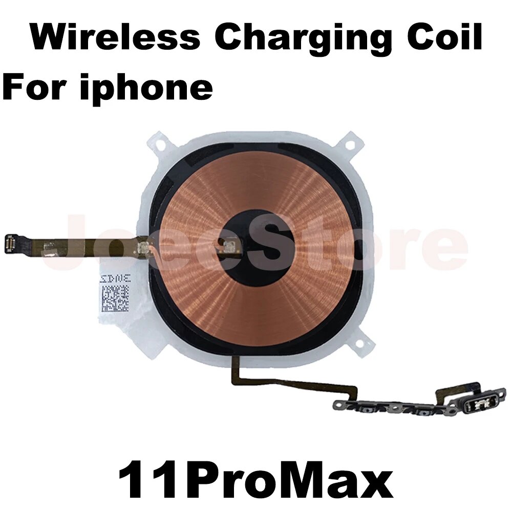 Катушка с чипом беспроводной зарядки для iPhone 14 13 12 11 Pro Max Mini Беспроводная связь с магнитной кнопкой регулировки громкости Гибкая часть панели зарядного устройства For 11ProMax