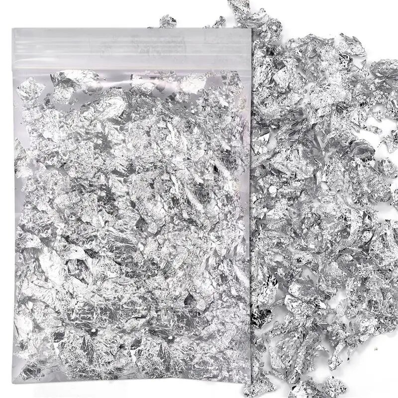 Золотые хлопья сусального золота LIEBE ENGEL для декора Silver-1g