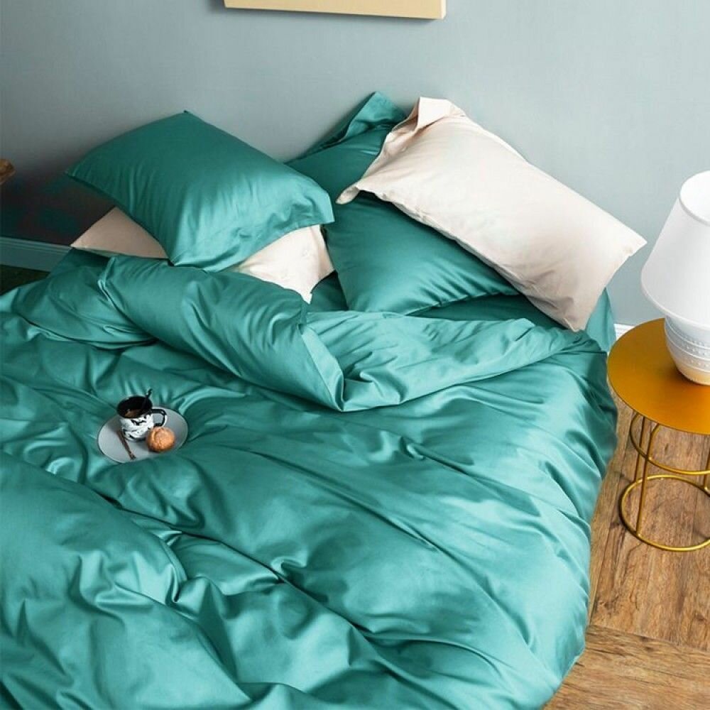 Комплект постельного белья "Атлантида", 1,5 размер, Египетский хлопок, наволочки 50x70