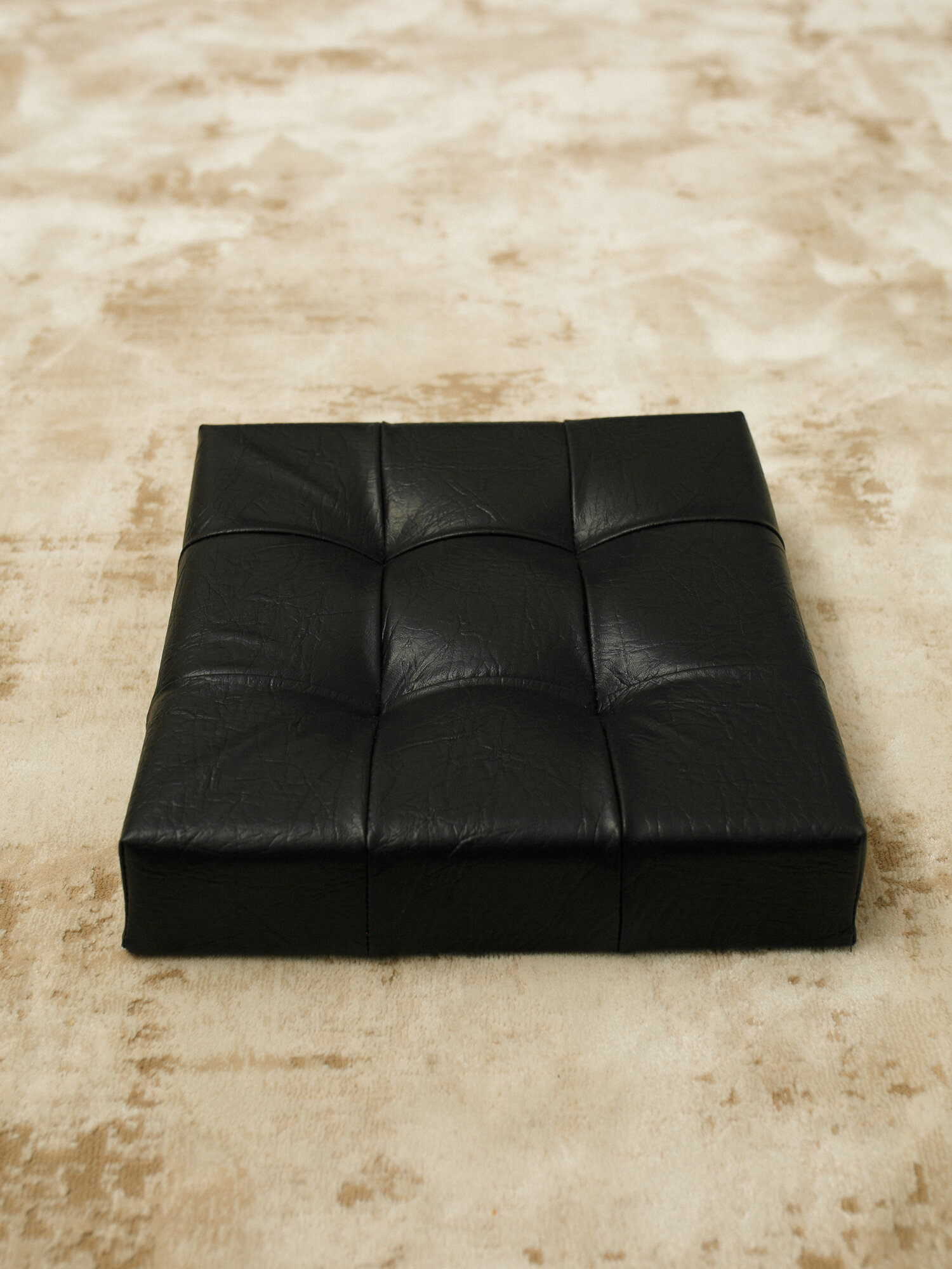 Сидение для стула или табурета квадратное, пуф "Драголит", из искусственной кожи