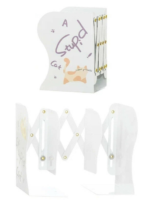 Подставка -лоток для книг Кошки вертикальная раздвижная 19х10(50)х14 см вид 4