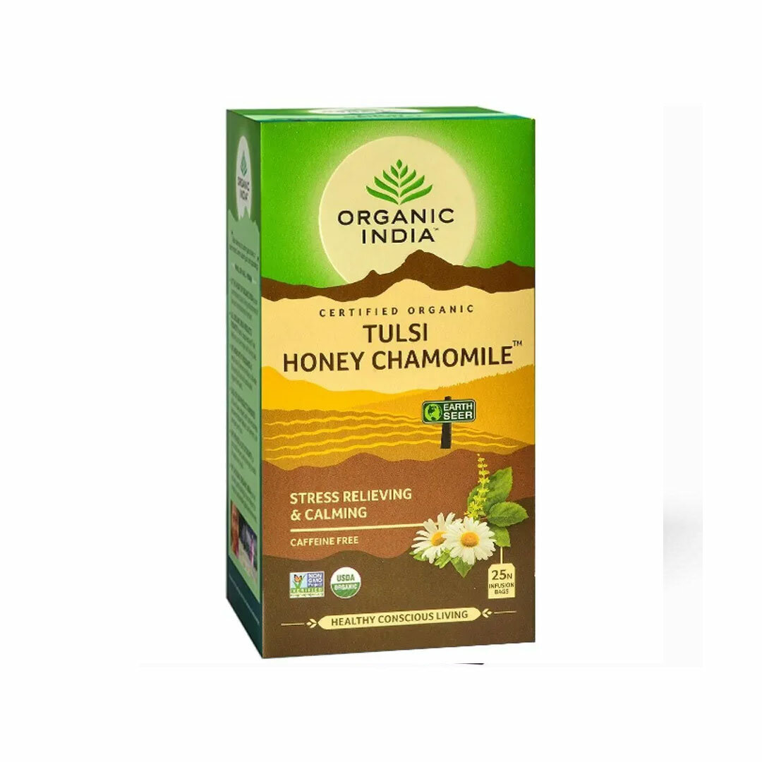 Чай Тулси Мёд и Ромашка Органик Индия / Tea Tulsi Honey Chamomile Organic India 25 пак