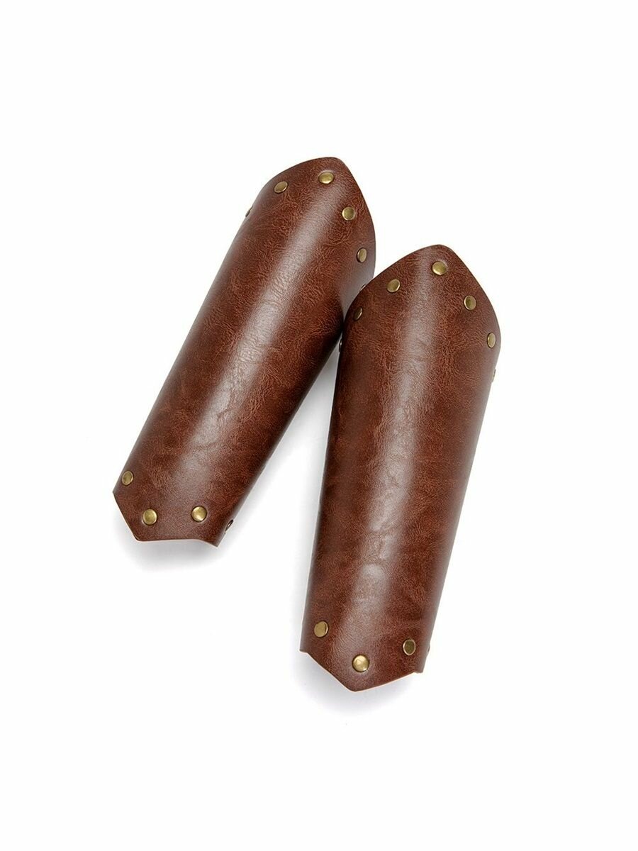 Наручи кожаные, защита рук, косплей