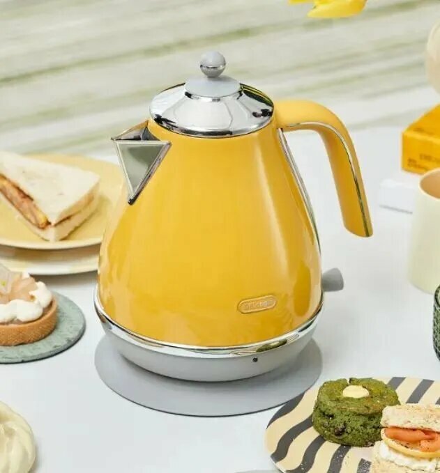 Электрический чайник DeLonghi123, желтый