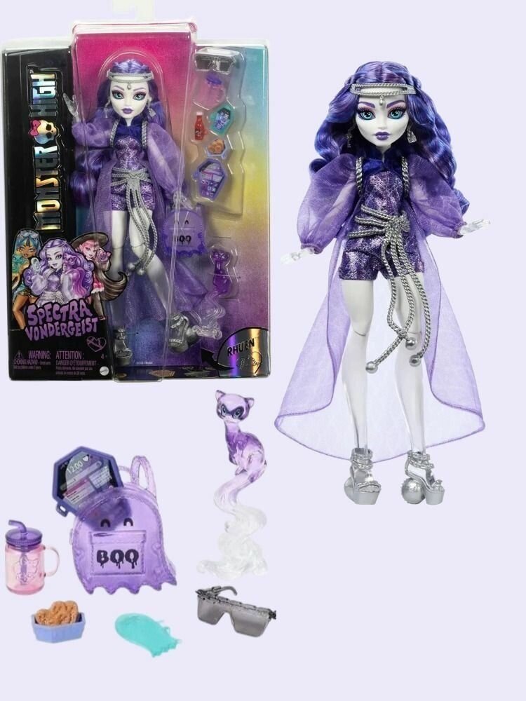 Кукла Monster High Spectra Vondergeist, коллекционная, пластик/винил