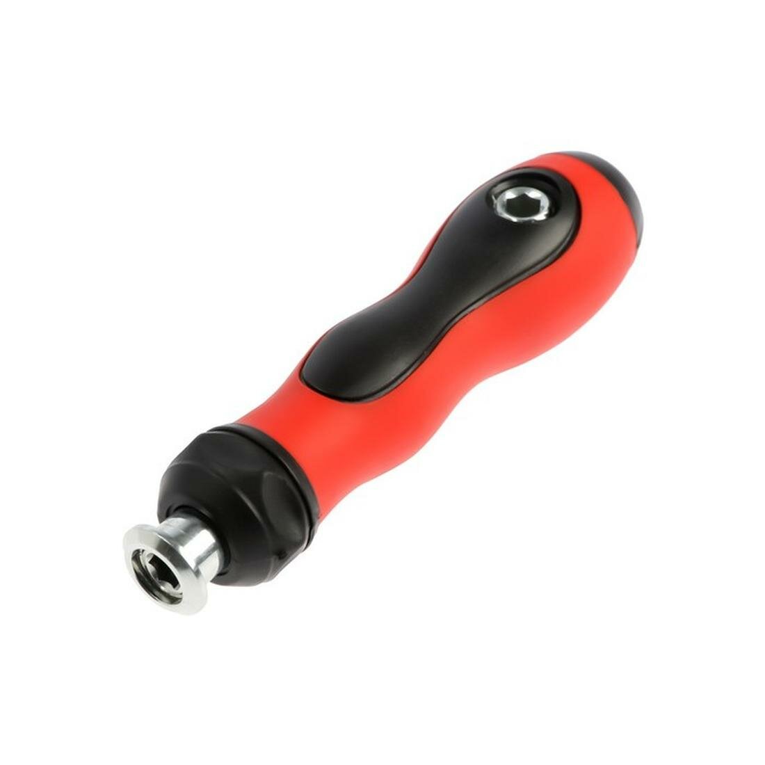 Отвертка-держатель тундра, обрезиненная рукоятка, изменяемая длина