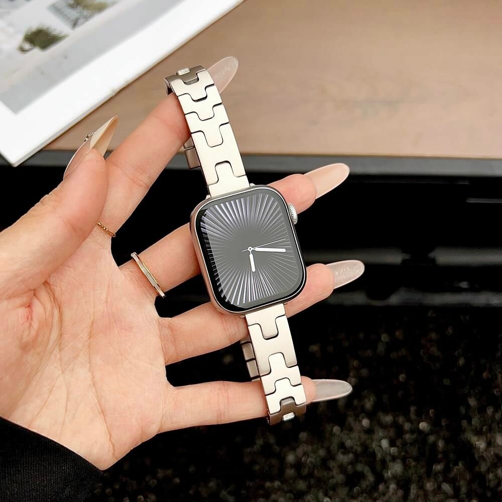 Одинаковые Ремешки Для Мужских И Женских Часов Hermes Из Нержавеющей Стали, Для Apple Watch 41мм 40мм 38мм IWatch S10-42mm